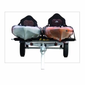 Ruff-Sport Trailer - Galvanized Finish for Kayak, Bicycle, and SUP