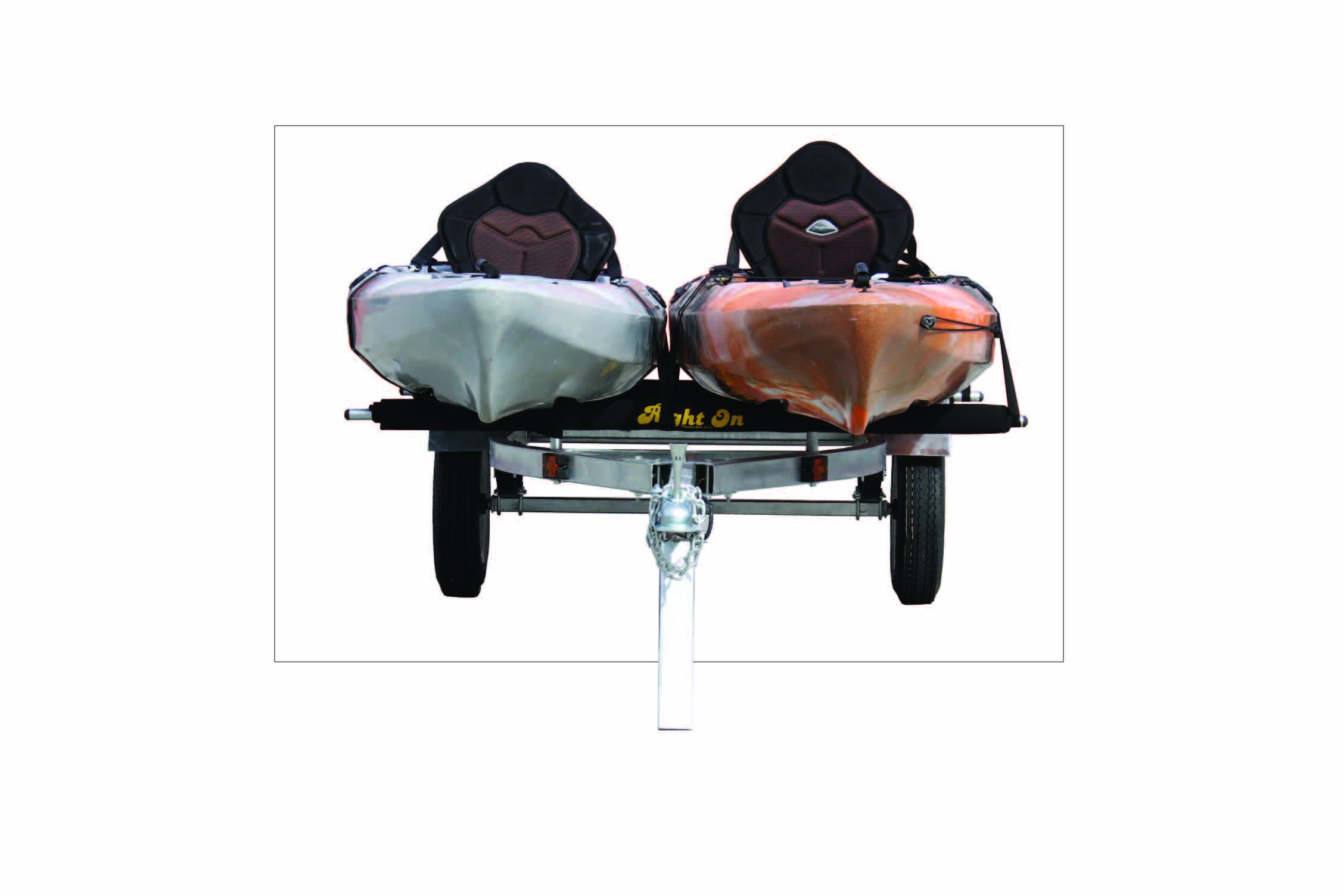 Ruff-Sport Trailer - Galvanized Finish for Kayak, Bicycle, and SUP