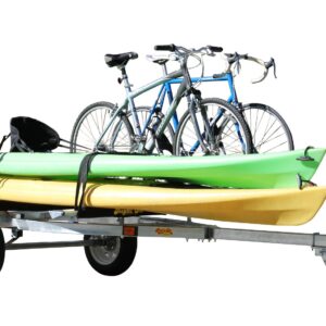 Ruff-Sport Trailer - Galvanized Finish for Kayak, Bicycle, and SUP