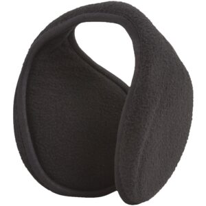 TOP HEADWEAR Wrap Around Fleece Winter Earmuff Ear Warmer Cover, Black