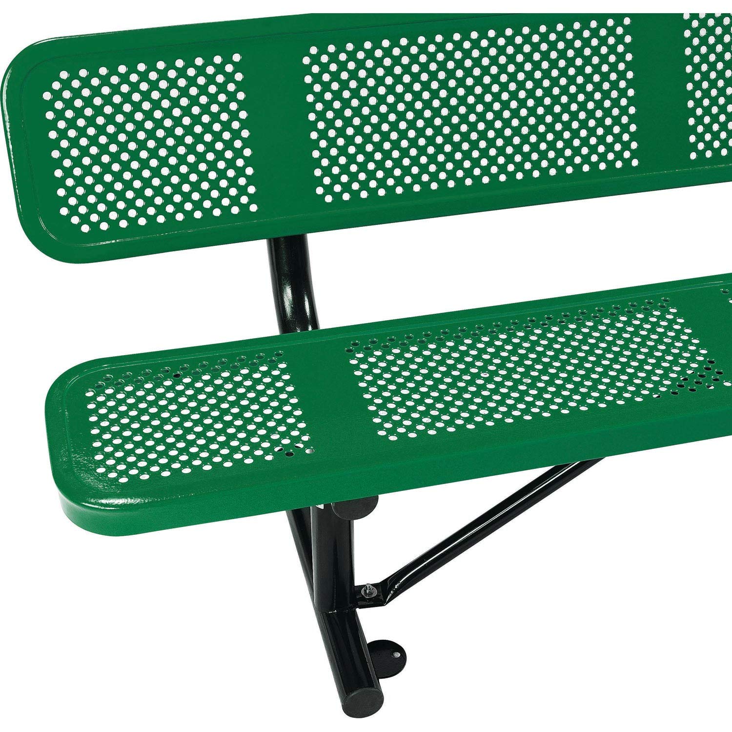 Global Industrial 72" Picnic Bench with Backrest, Green