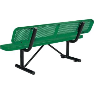 Global Industrial 72" Picnic Bench with Backrest, Green