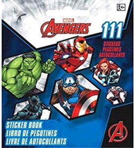 amscan marvel avengers sticker booklet, 5" x 4", multicolor - 1 pc.