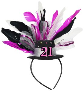 21st "happy birthday" fascinator