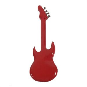 Broadway Gift 3 Inch Red Electric Guitar Music Instrument Miniature Replica with Lined Case