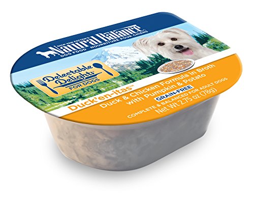 Natural Balance Delectable Delights Grain Free Duck'En-Itas Duck & Chicken Adult Dog Food, 2.75 oz., Case of 24