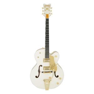 Gretsch G6136T-59 Vintage Select Edition '59 Falcon Hollow Body with Bigsby 6-String Right-Handed Electric Guitar (White Lacquer)