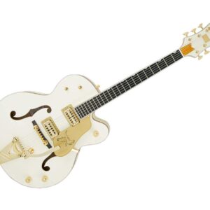 Gretsch G6136T-59 Vintage Select Edition '59 Falcon Hollow Body with Bigsby 6-String Right-Handed Electric Guitar (White Lacquer)