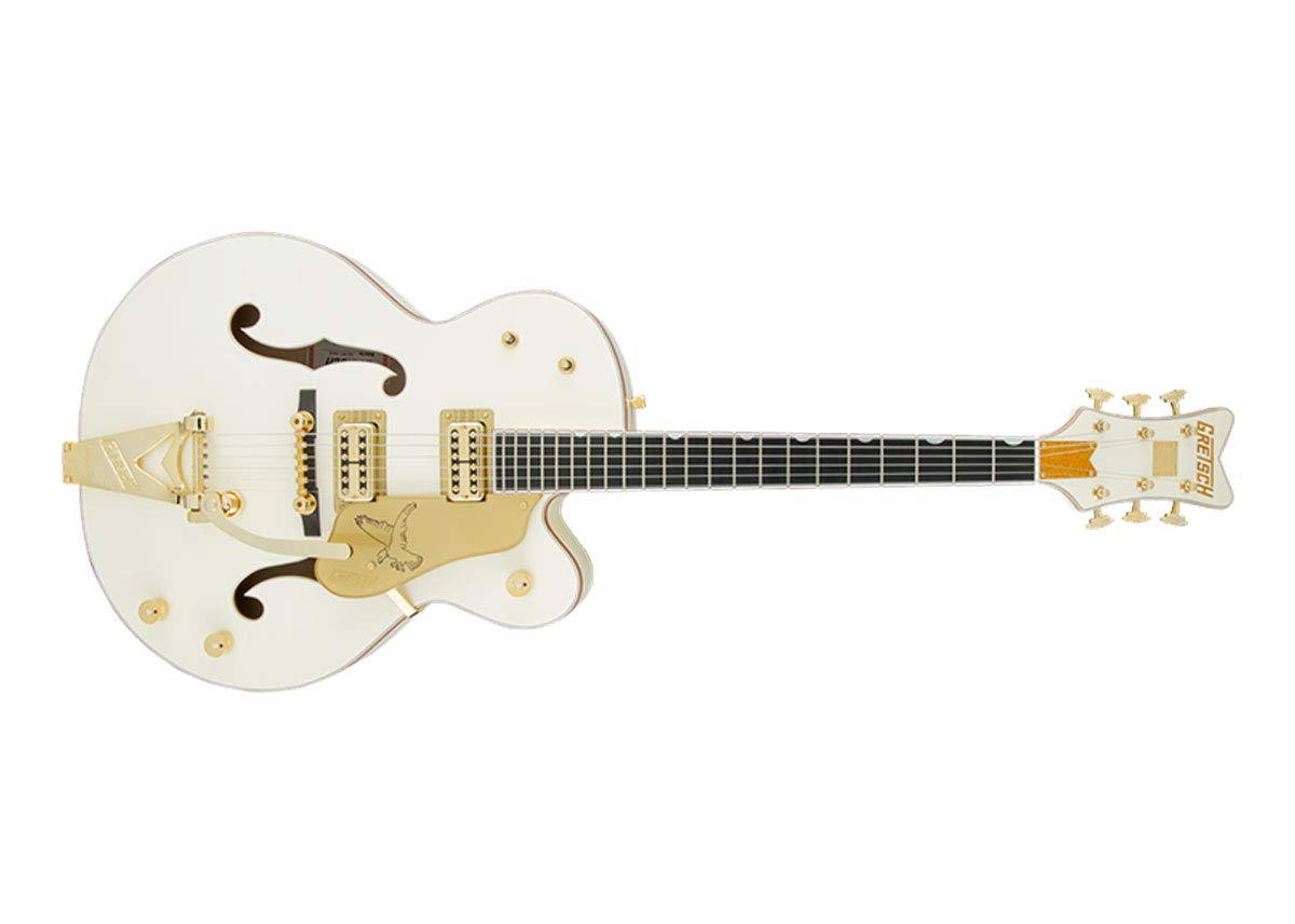 Gretsch G6136T-59 Vintage Select Edition '59 Falcon Hollow Body with Bigsby 6-String Right-Handed Electric Guitar (White Lacquer)