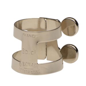 bonade bb clarinet ligature - inverted, silver plated - 2250us