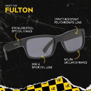 VonZipper Fulton Black Satin/Vintage Grey Polar