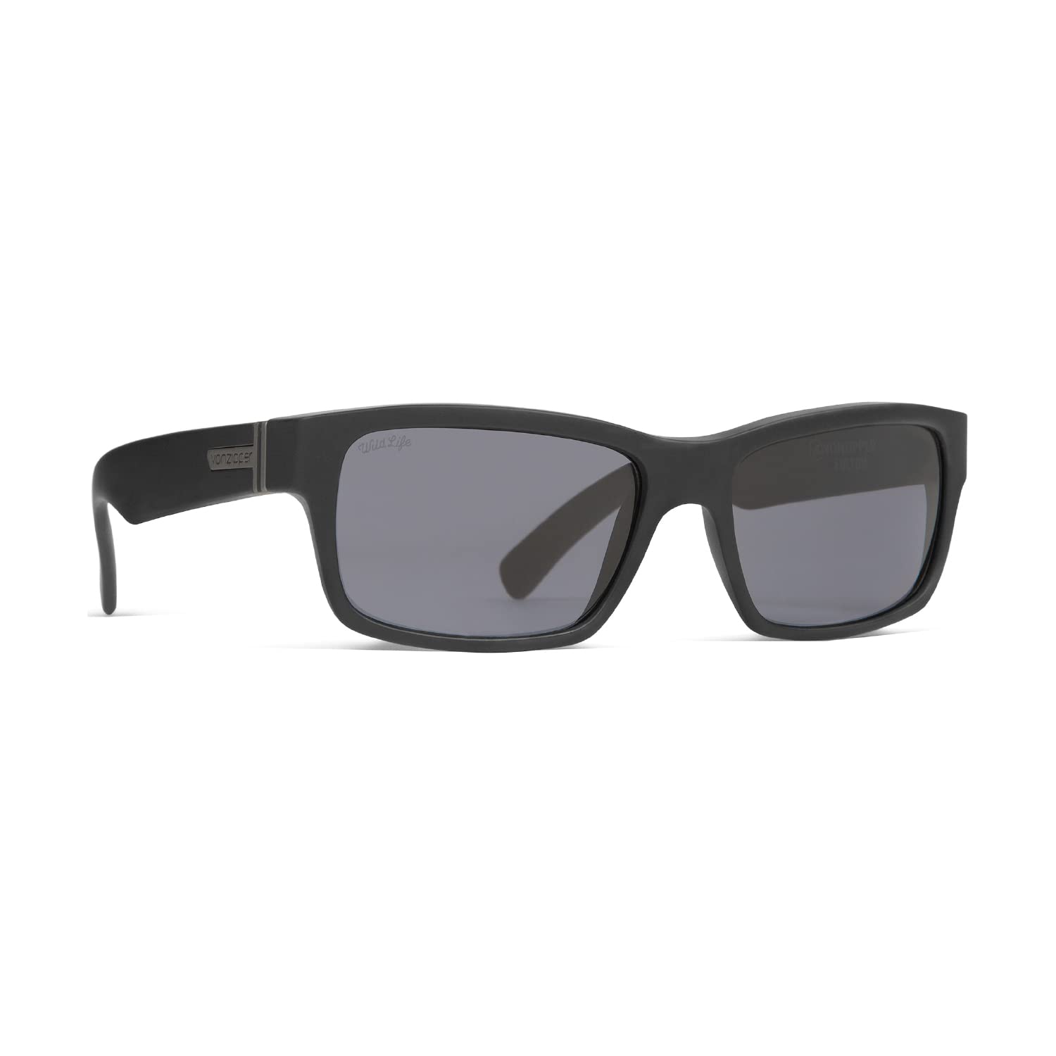 VonZipper Fulton Black Satin/Vintage Grey Polar