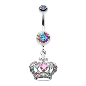 the majestic crown wildklass belly button ring