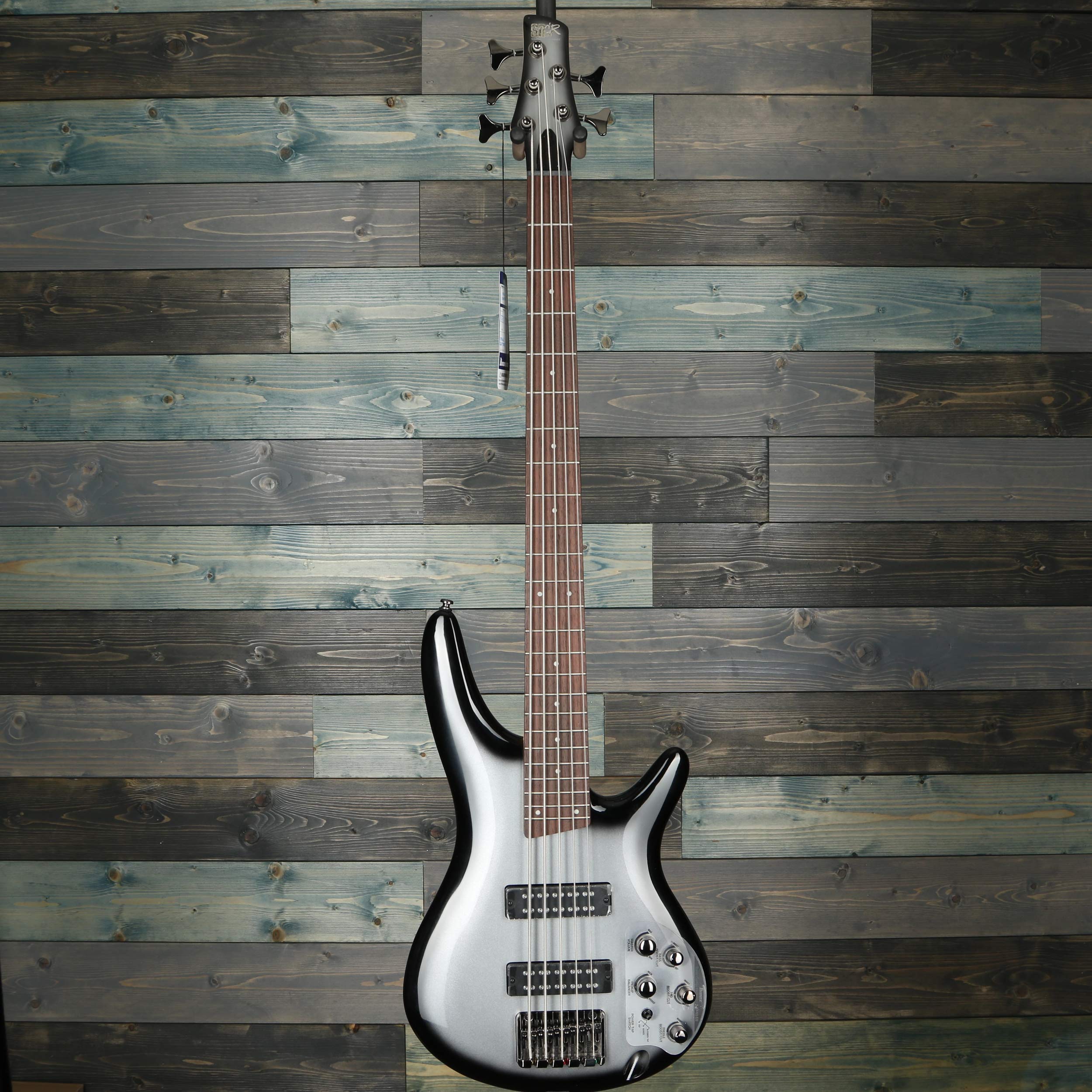 Ibanez SR305E Standard 5-String Electric Bass (Metallic Silver Sunburst, Right-Handed)