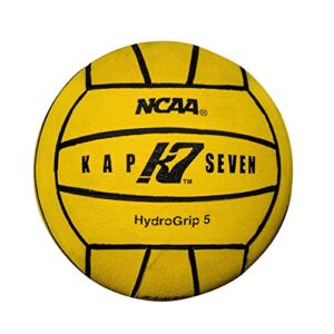 kap7 size 5 hydrogrip water polo ball (ncaa and nfhs official), yellow