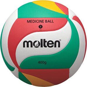 molten setter training volleyball, green/red/yellow/white