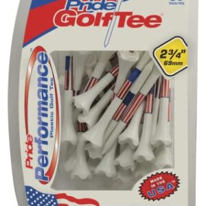 Pride Professional Tee System Golf Tees 30 Count, Multi, 2-3/4 Inch US