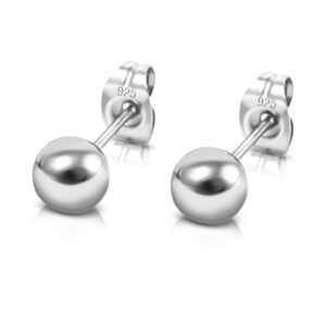 silver earrings balls 8mm - silver ball earrings 8mm - women silver ball earrings - ball earrings - silver ball stud earrings for women