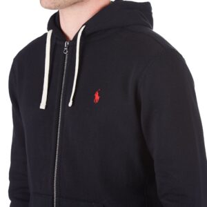 POLO RALPH LAUREN Men's Classic Fleece Full Zip Hoodie, Black, XXL