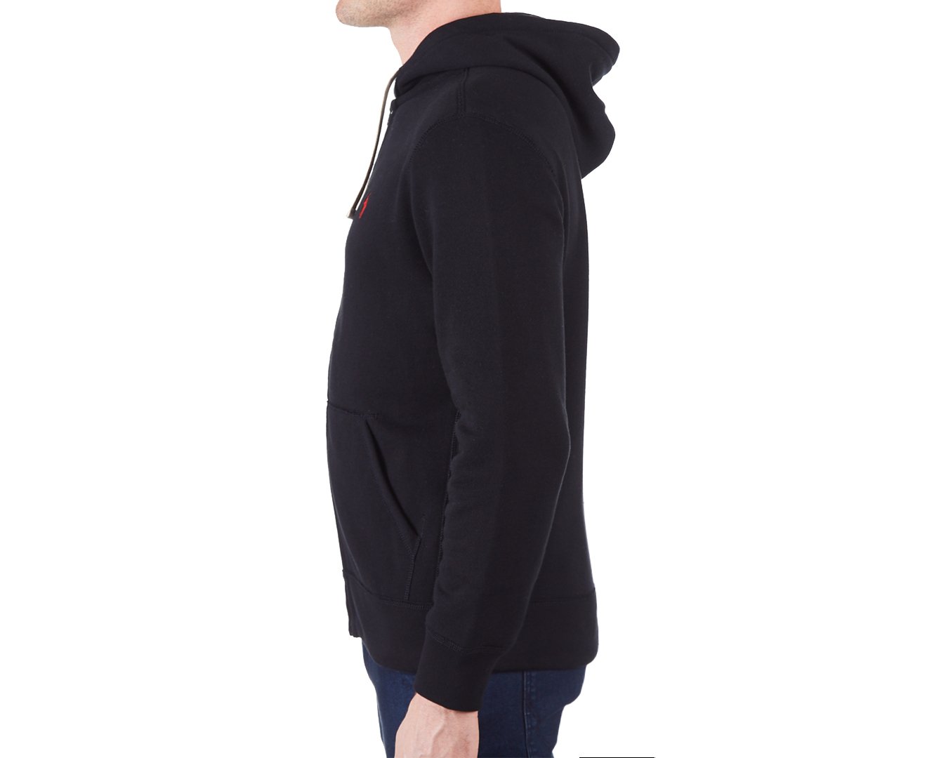 POLO RALPH LAUREN Men's Classic Fleece Full Zip Hoodie, Black, XXL