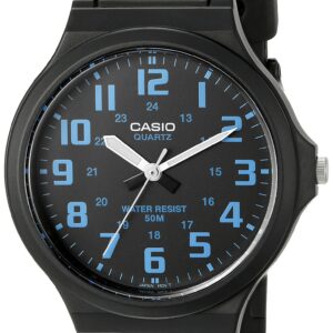 Casio Men's MW240-2BV Easy to Read Analog Display Quartz Black Watch