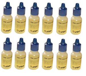 jsp 12 bottles 22k gold metal test acid karat testing liquid solution jewelry teste