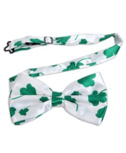 boxed-gifts parquet men's shamrock adjustable bow tie - st. patrick's day collection