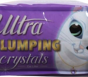 Ultra Pet Clumping Crystal Cat Litter, White Crystals with Multicolor Crystals, 5 Lbs