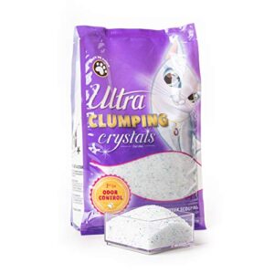 Ultra Pet Clumping Crystal Cat Litter, White Crystals with Multicolor Crystals, 5 Lbs