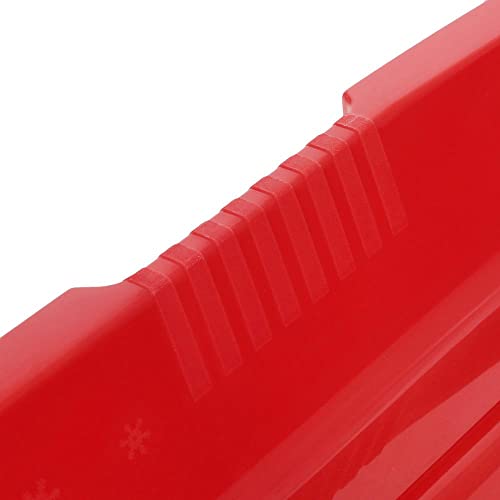 ESP 48" Sno Cruiser Toboggan – Two-Rider Sled – Tough Polyresin, Diamond-Polished Bottom – Red