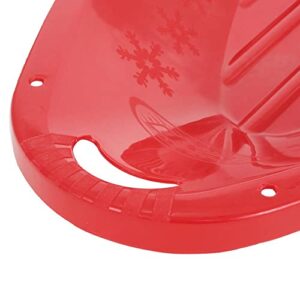 ESP 48" Sno Cruiser Toboggan – Two-Rider Sled – Tough Polyresin, Diamond-Polished Bottom – Red