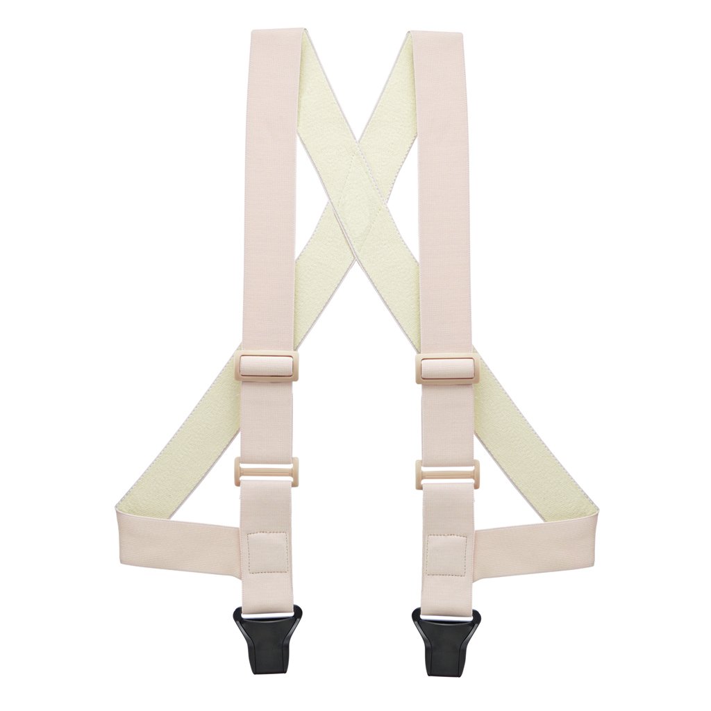 Suspender Store Side-Clip Airport-Friendly Undergarment Suspenders - 1.5-Inch Wide Soft Elastic - Clip - 42" for 5'0" to 5'9" tall