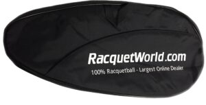 "deluxe" full size racquetball racquet cover w/pocket