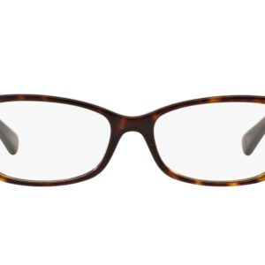 Coach HC6078 Prescription Eyewear Frames, Dark Tortoise/Demo Lens, 52 mm