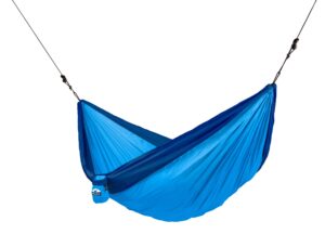 chillax blue - double travel hammock with integrated suspension