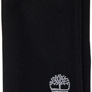 Timberland mens Trifold Nylon Wallet, Black, One Size