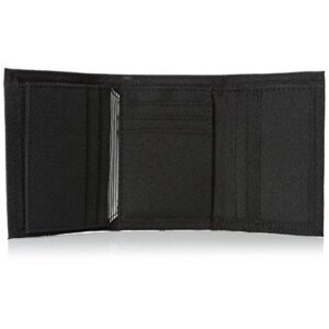 Timberland mens Trifold Nylon Wallet, Black, One Size