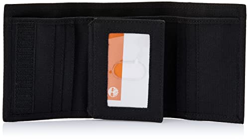 Timberland mens Trifold Nylon Wallet, Black, One Size