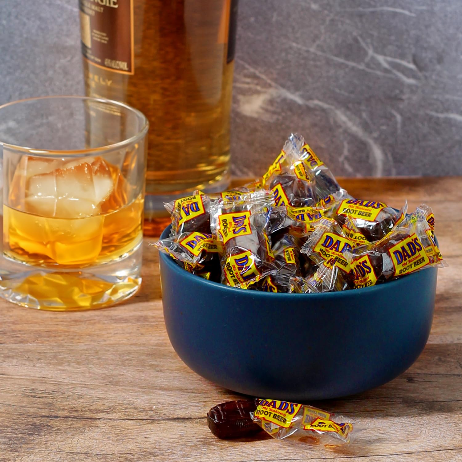 Dad's Root Beer Barrels - Rootbeer Barrels Hard Candy - 4 Pounds - Washburn Old Fashioned Candies - Individually Wrapped Bulk Barrells