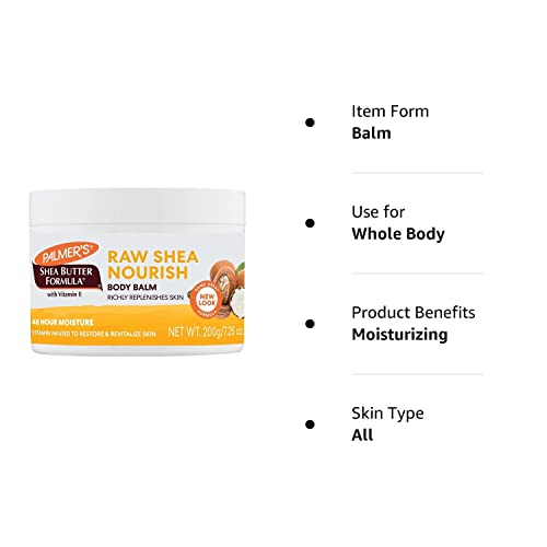 Palmer's Raw Shea Butter Formula Balm 7.25 oz (Pack of 3)