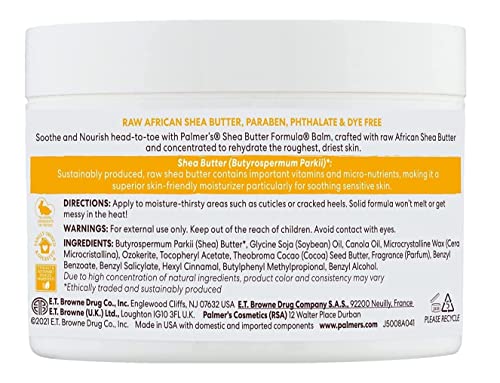 Palmer's Raw Shea Butter Formula Balm 7.25 oz (Pack of 3)