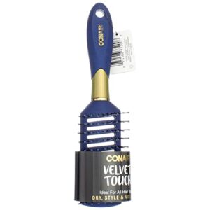 conair velvet touch vent brush, assorted colors (pack of 2)