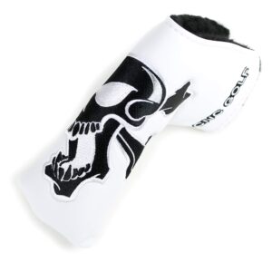 CNC GOLF King Skull Black & White Putter Cover Headcover for Scotty Cameron Taylormade Odyssey Blade