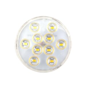 Bonlux Gx53 LED Bulb 5W, Gx53 LED Light Bulb Warm White Gx53 Under Cabinet Lights Gx53 LED Puck Light for Cabinet, Ceiling Lighting, Showcase, Exhibition, Shop Showroom Lighting (Pack of 4)