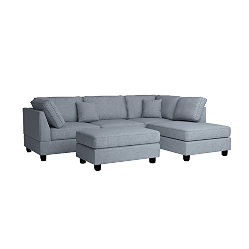 Poundex Upholstered Sofas/Sectionals/Armchairs, Grey