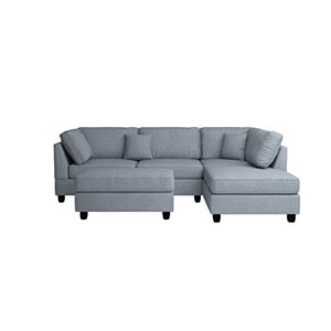 Poundex Upholstered Sofas/Sectionals/Armchairs, Grey