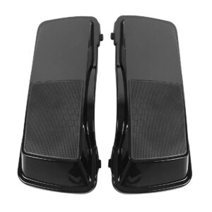 XFMT Motorcycle 6x9 Speaker Lids Hard Saddlebags Lids W/Speaker Grills For Harley Touring Road King Street Glide Road Glide Electra Glide 1993-2013