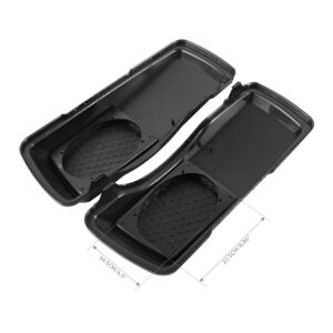 XFMT Motorcycle 6x9 Speaker Lids Hard Saddlebags Lids W/Speaker Grills For Harley Touring Road King Street Glide Road Glide Electra Glide 1993-2013