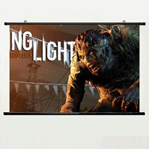 wall posters wall scroll poster with dying light techland pcone ps home decor fabric painting 23.6 x 15.7 inch