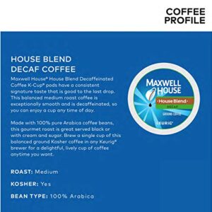 Maxwell House, Decaf House Blend Coffee Keurig K-Cups, 96 Count